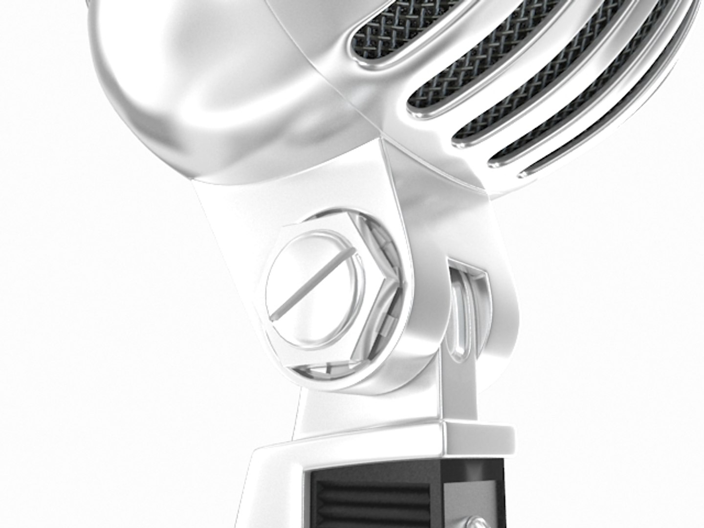 3d Model Retro Microphone