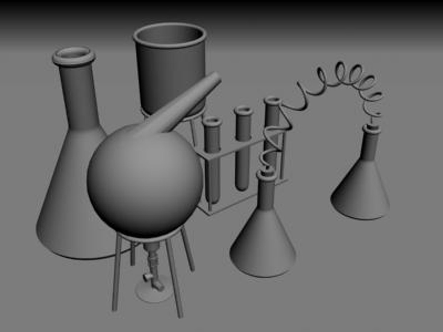 science equipment 3d model