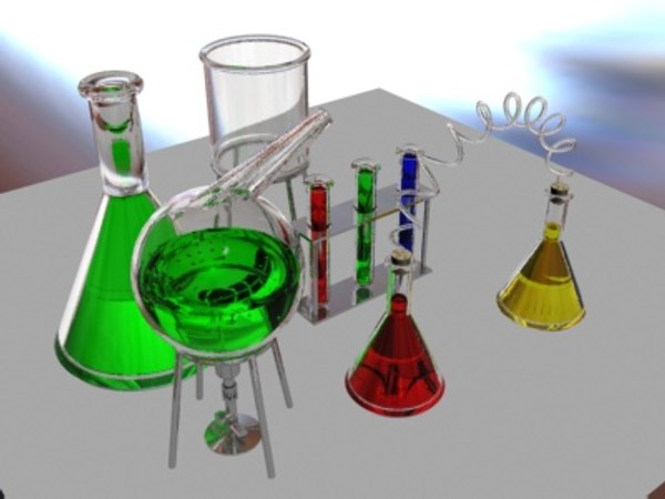 science equipment 3d model