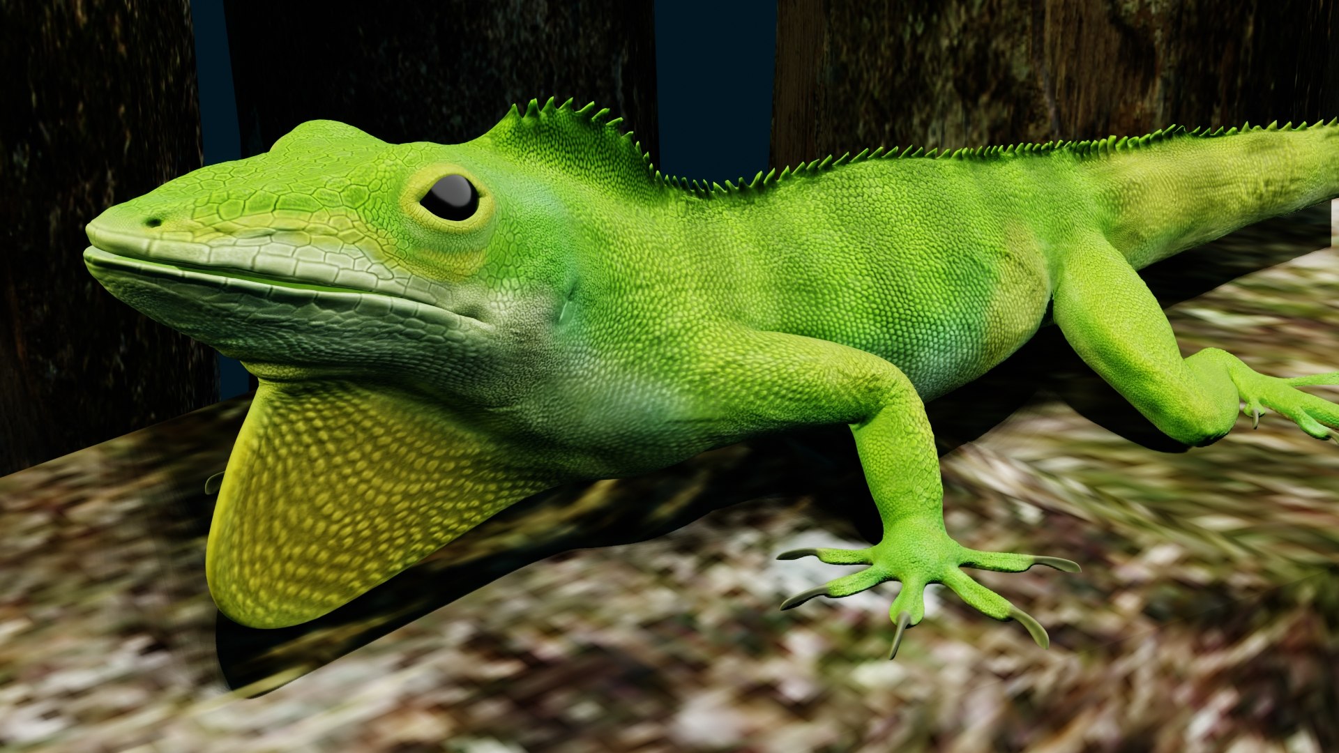 Lizard 3D Animated 3D model - TurboSquid 1845193