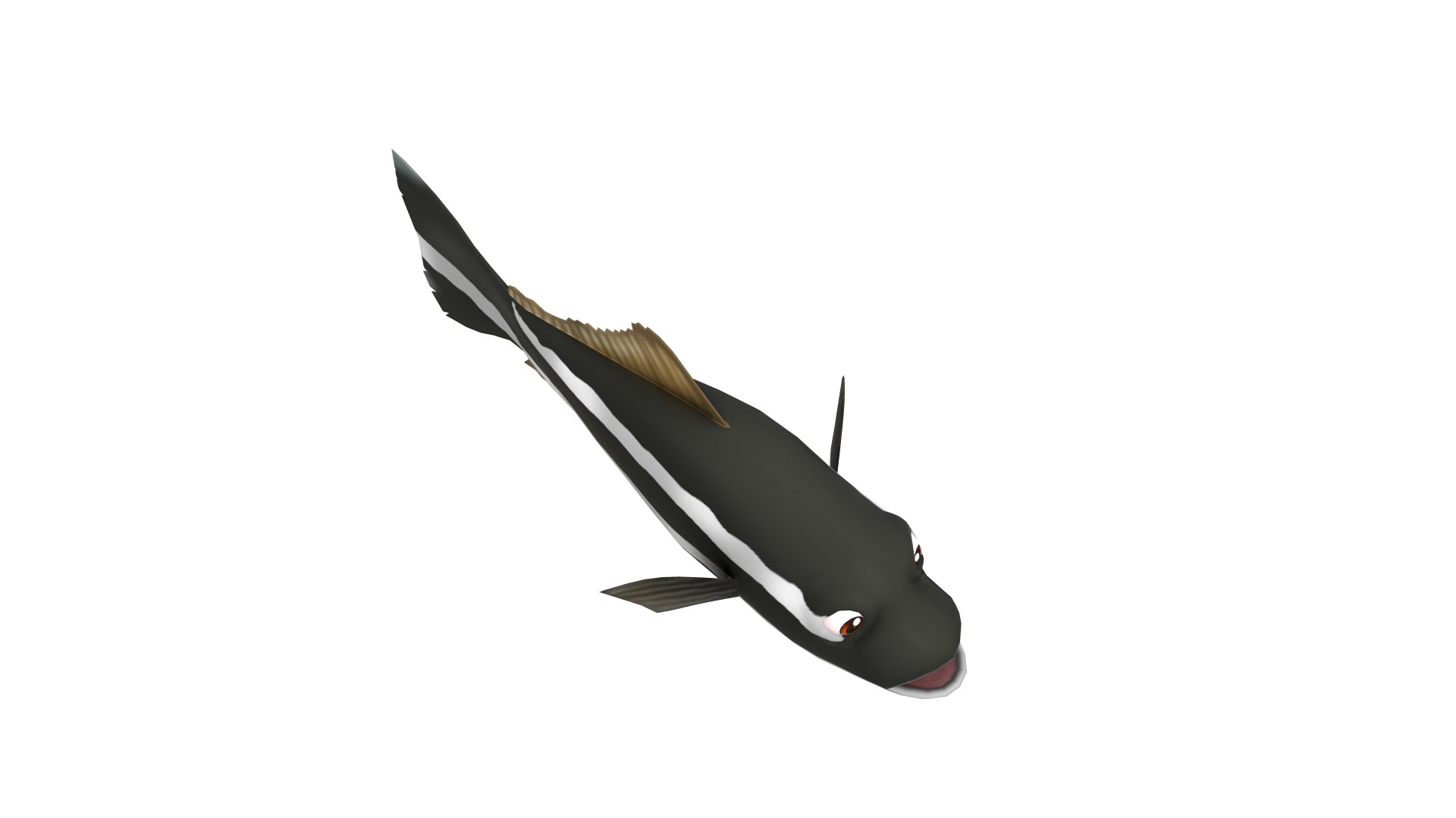 Cobia fish toon animation 3D - TurboSquid 1585551
