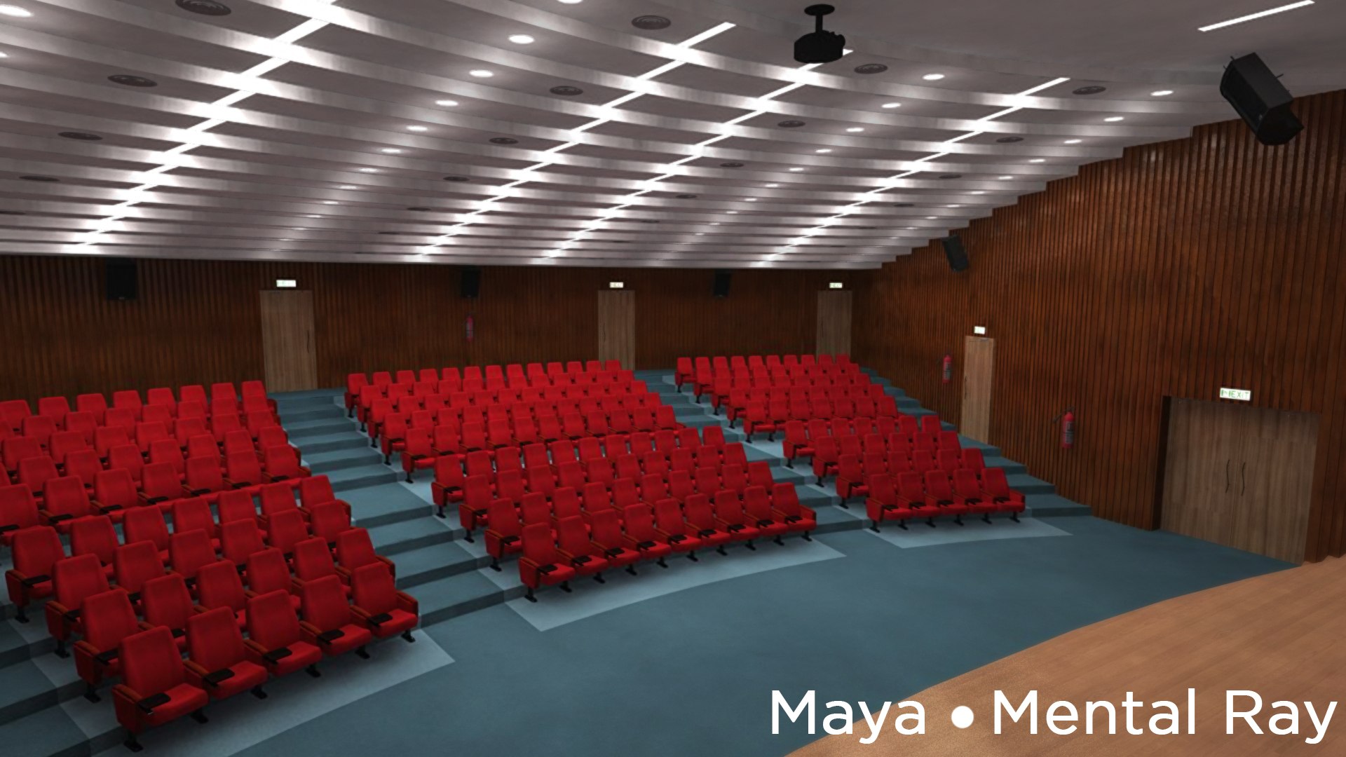 Commercial Auditorium Model - TurboSquid 2260425