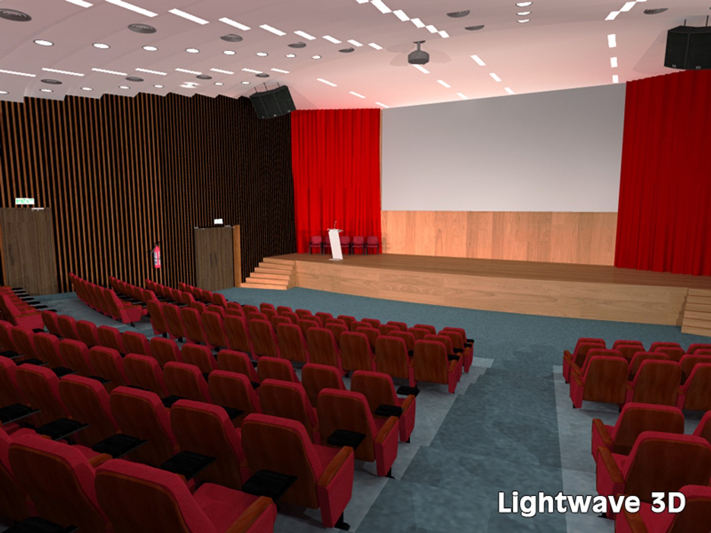 Commercial Auditorium Model - TurboSquid 2260425