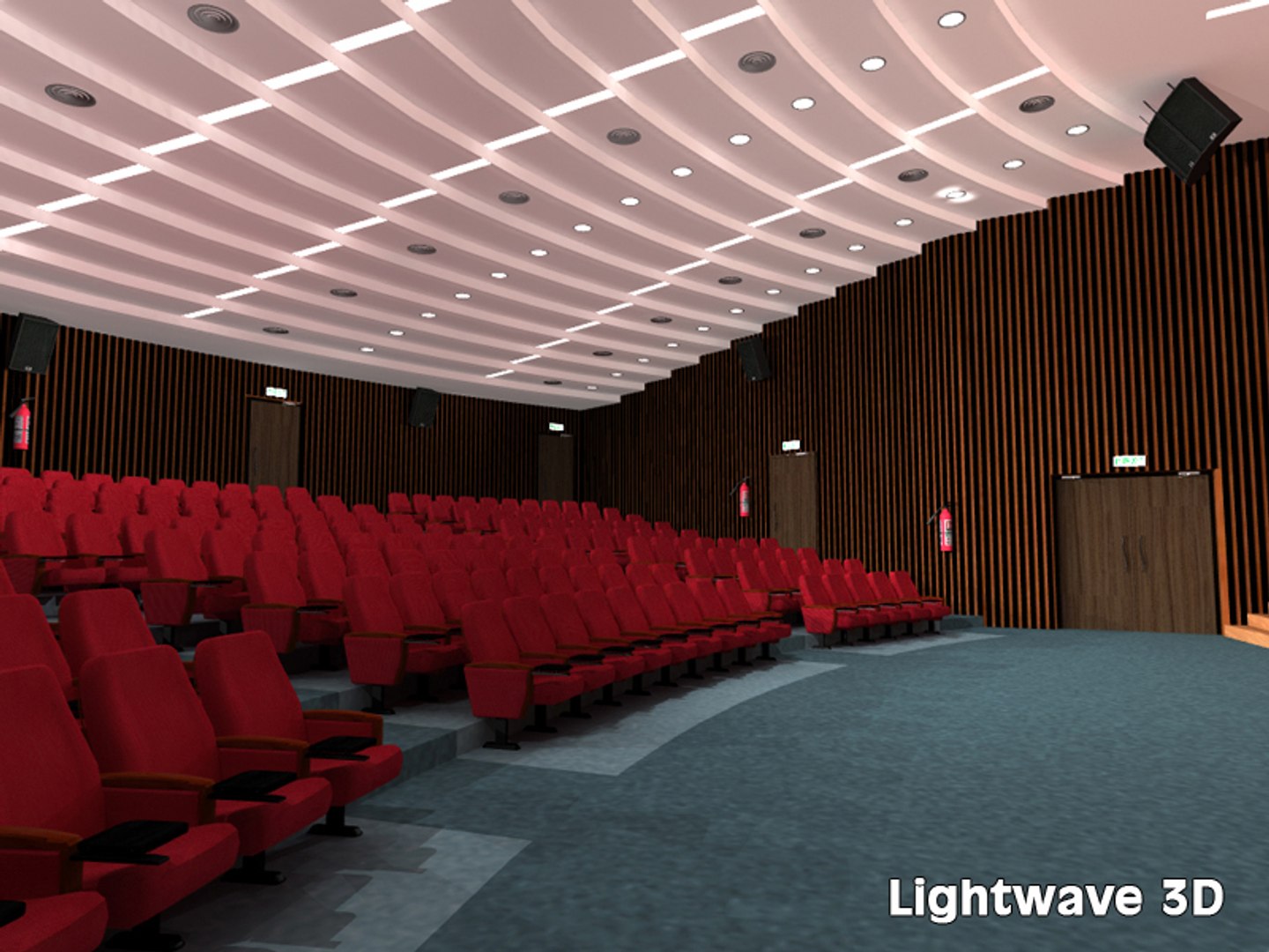 Commercial Auditorium Model - TurboSquid 2260425