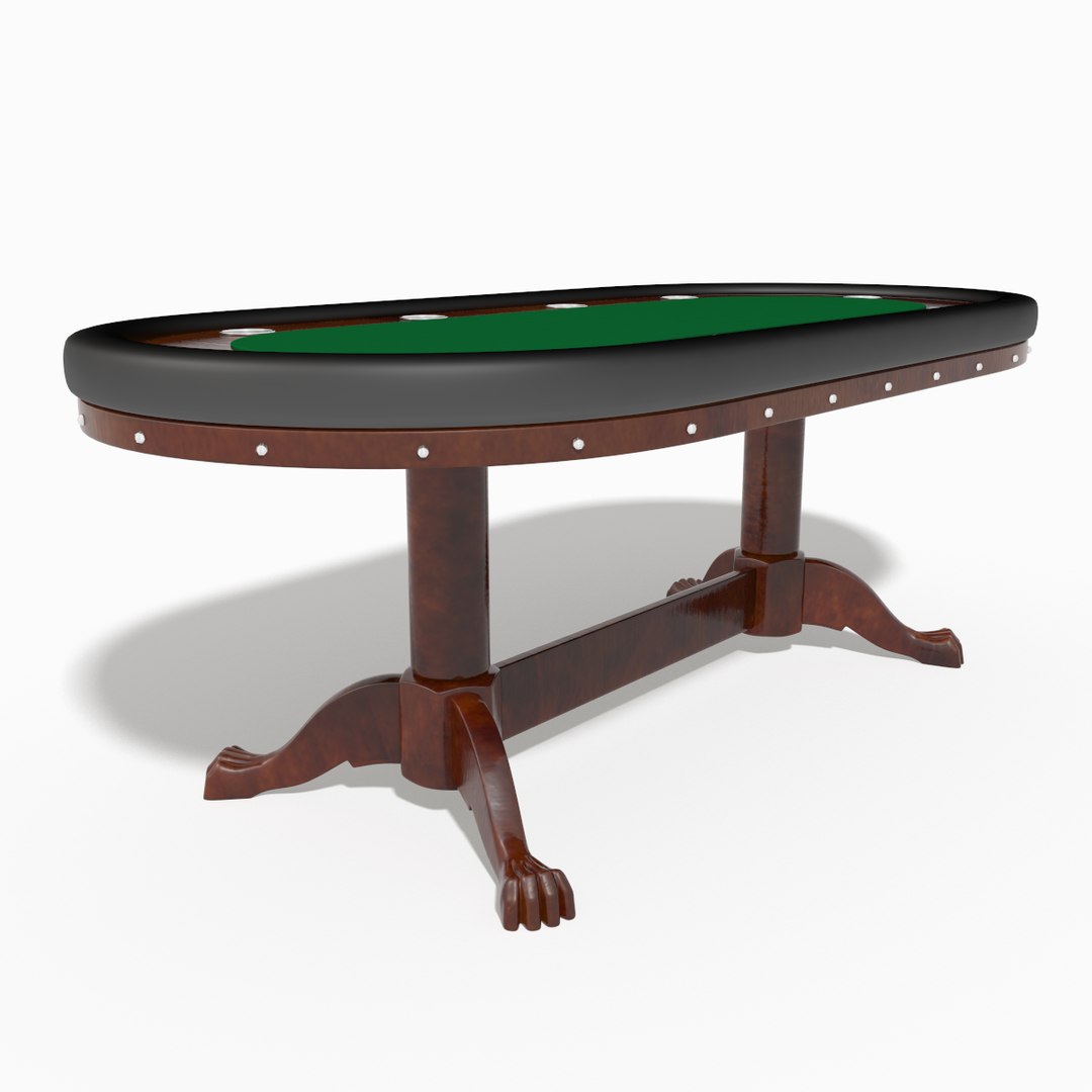3d Tournament Poker Table Model
