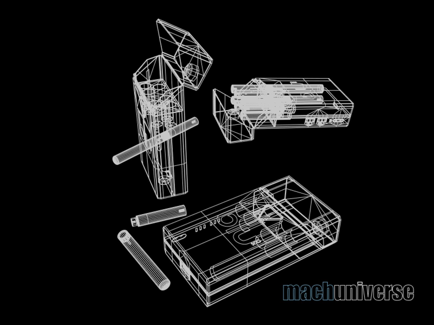 3d Model Of Blu Electronic Cigarette Pack