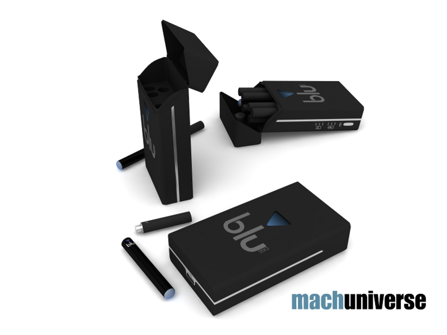 3d Model Of Blu Electronic Cigarette Pack