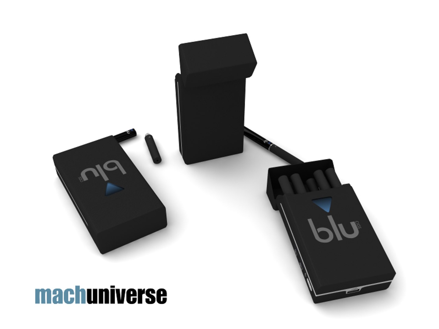 3d Model Of Blu Electronic Cigarette Pack