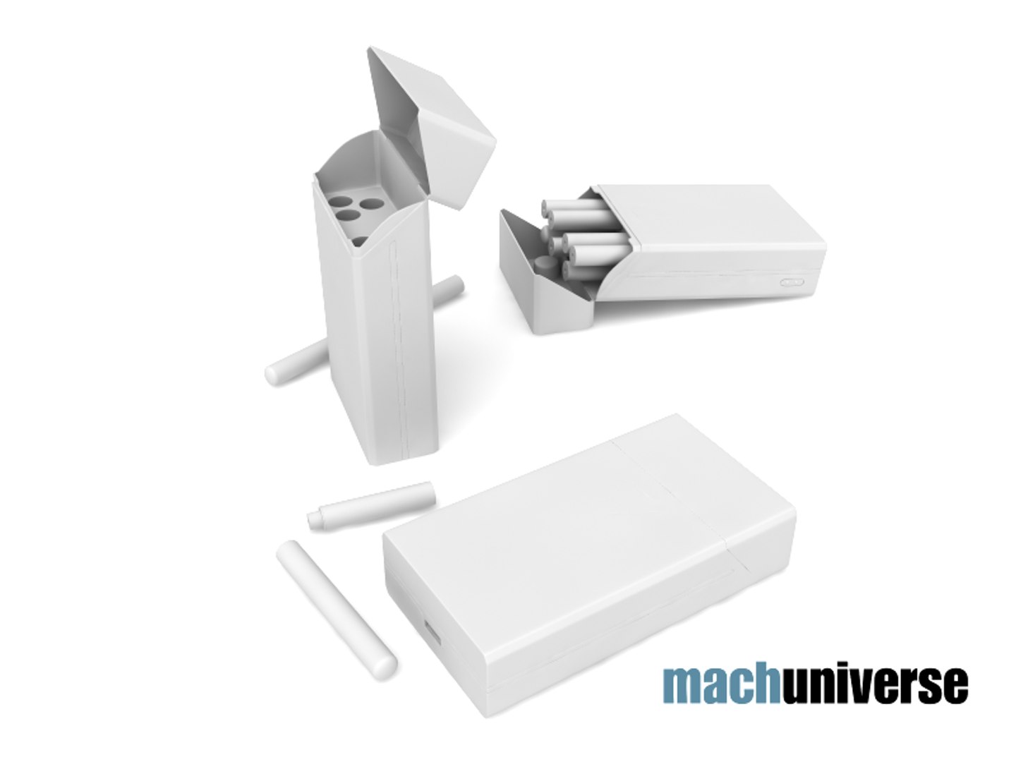 3d Model Of Blu Electronic Cigarette Pack