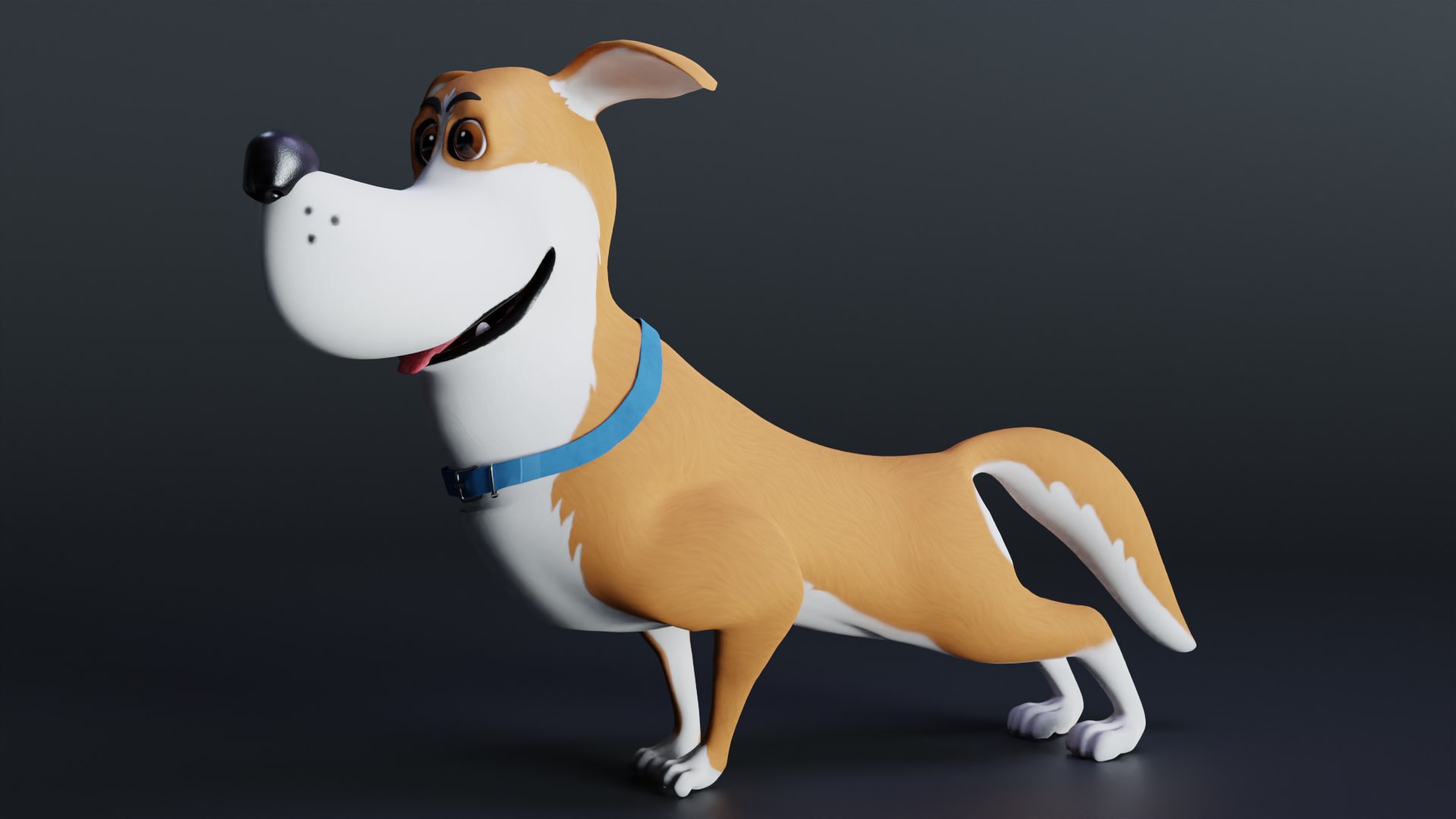 3D Stylized Dog Rigged model - TurboSquid 2029740