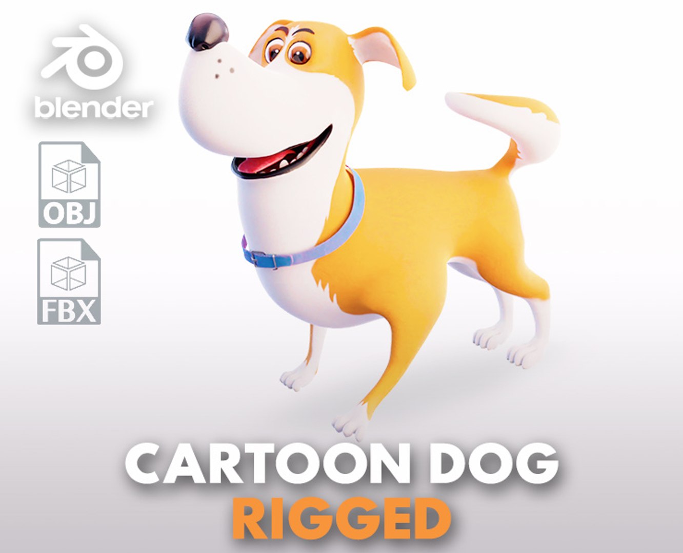 3D Stylized Dog Rigged Model - TurboSquid 2029740