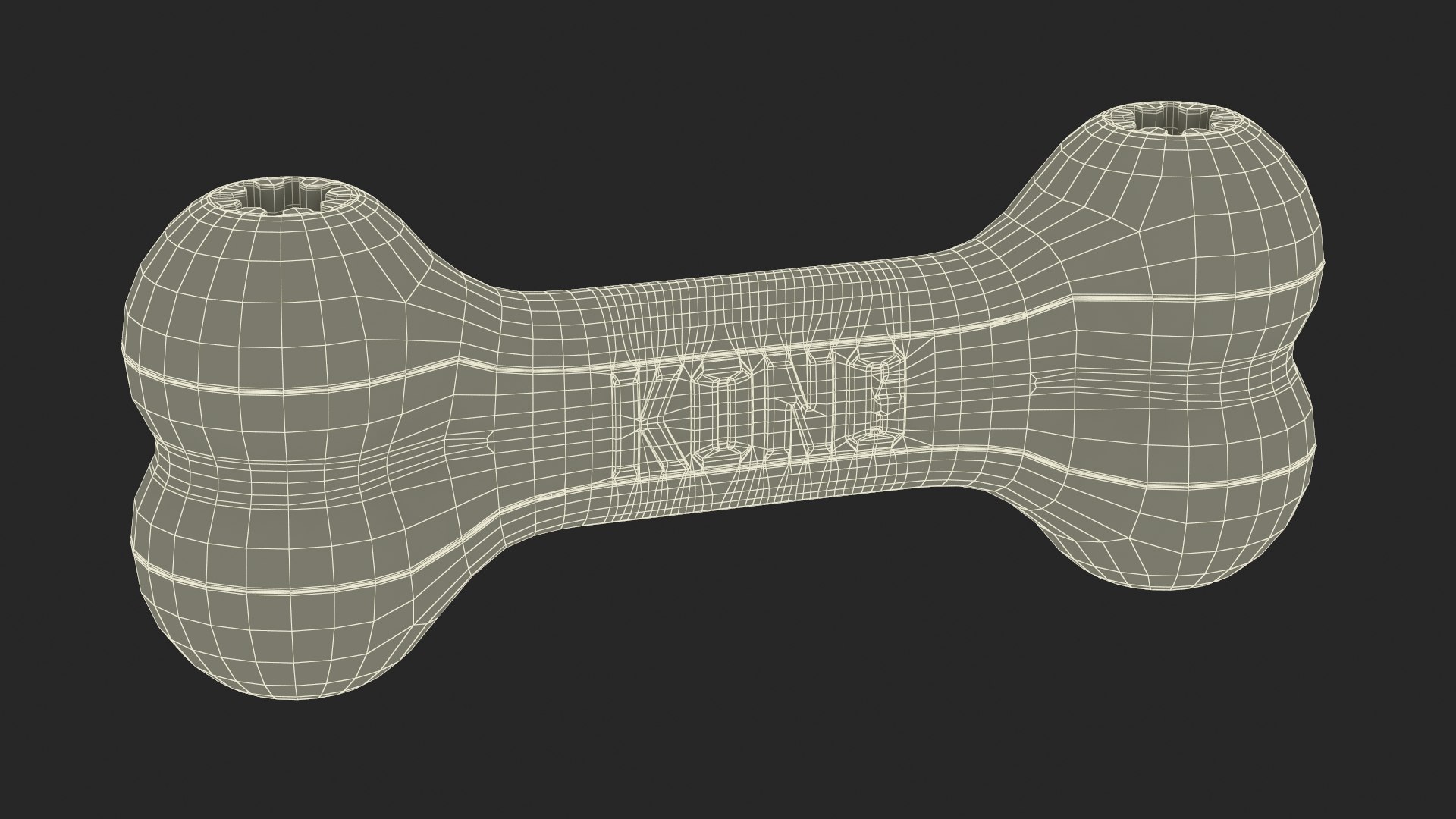 KONG Rubber Chew Bone Toy Black 3D model - TurboSquid 1926877