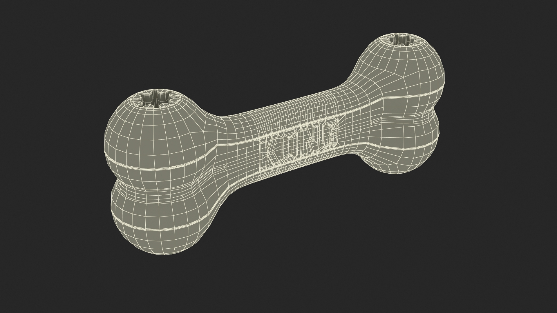 KONG Rubber Chew Bone Toy Black 3D model - TurboSquid 1926877