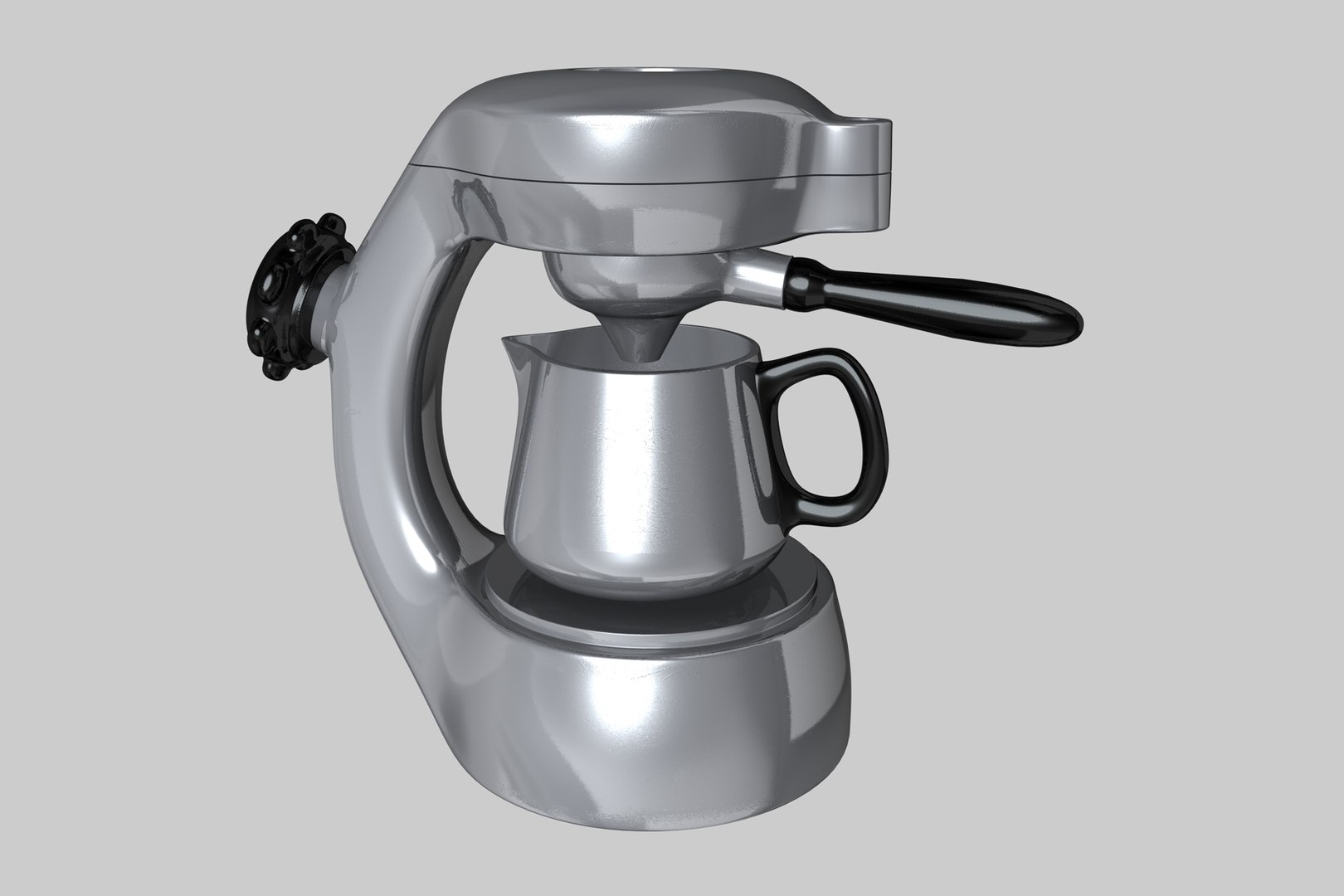 3d C4d Atomic Coffee Maker