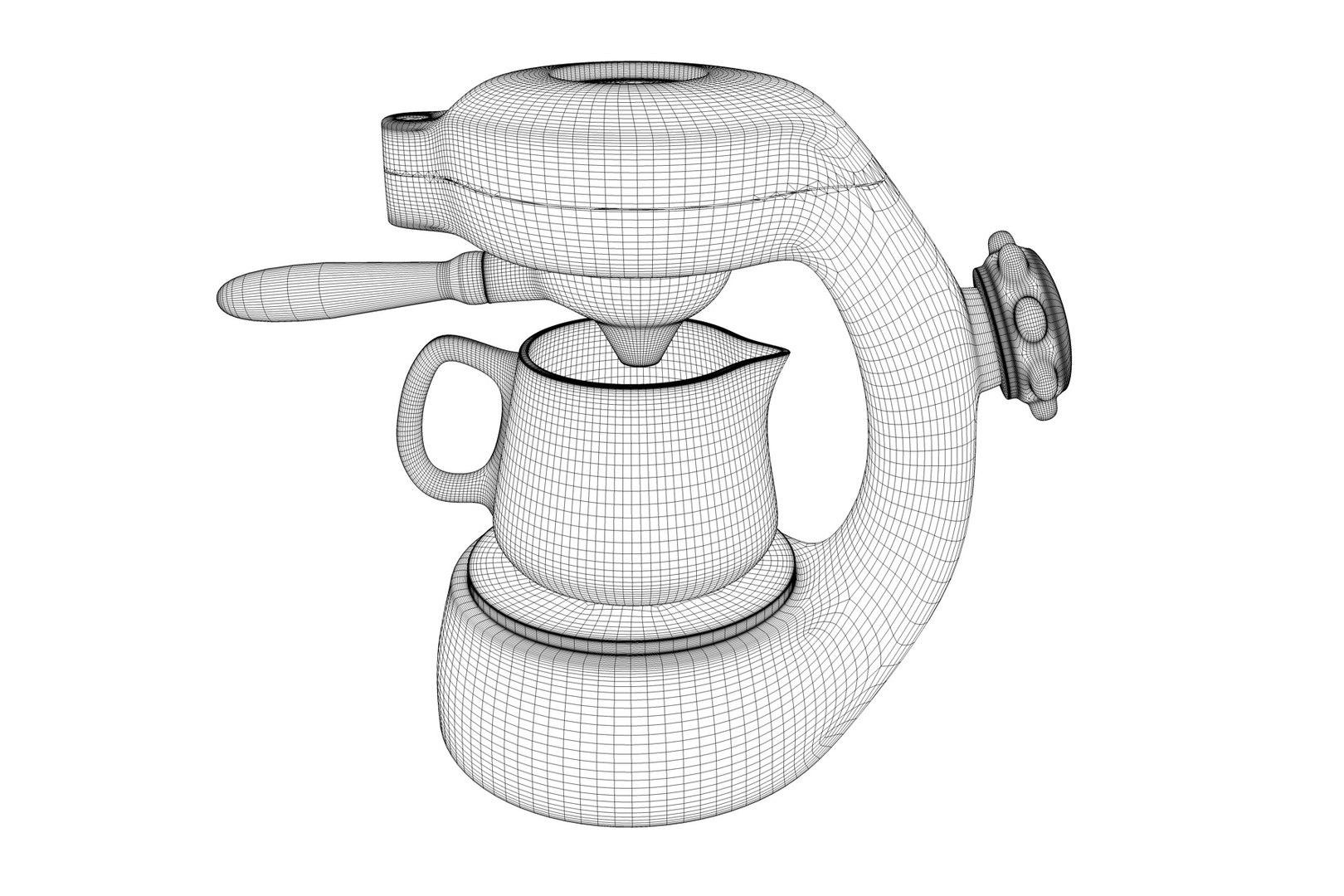 3d C4d Atomic Coffee Maker