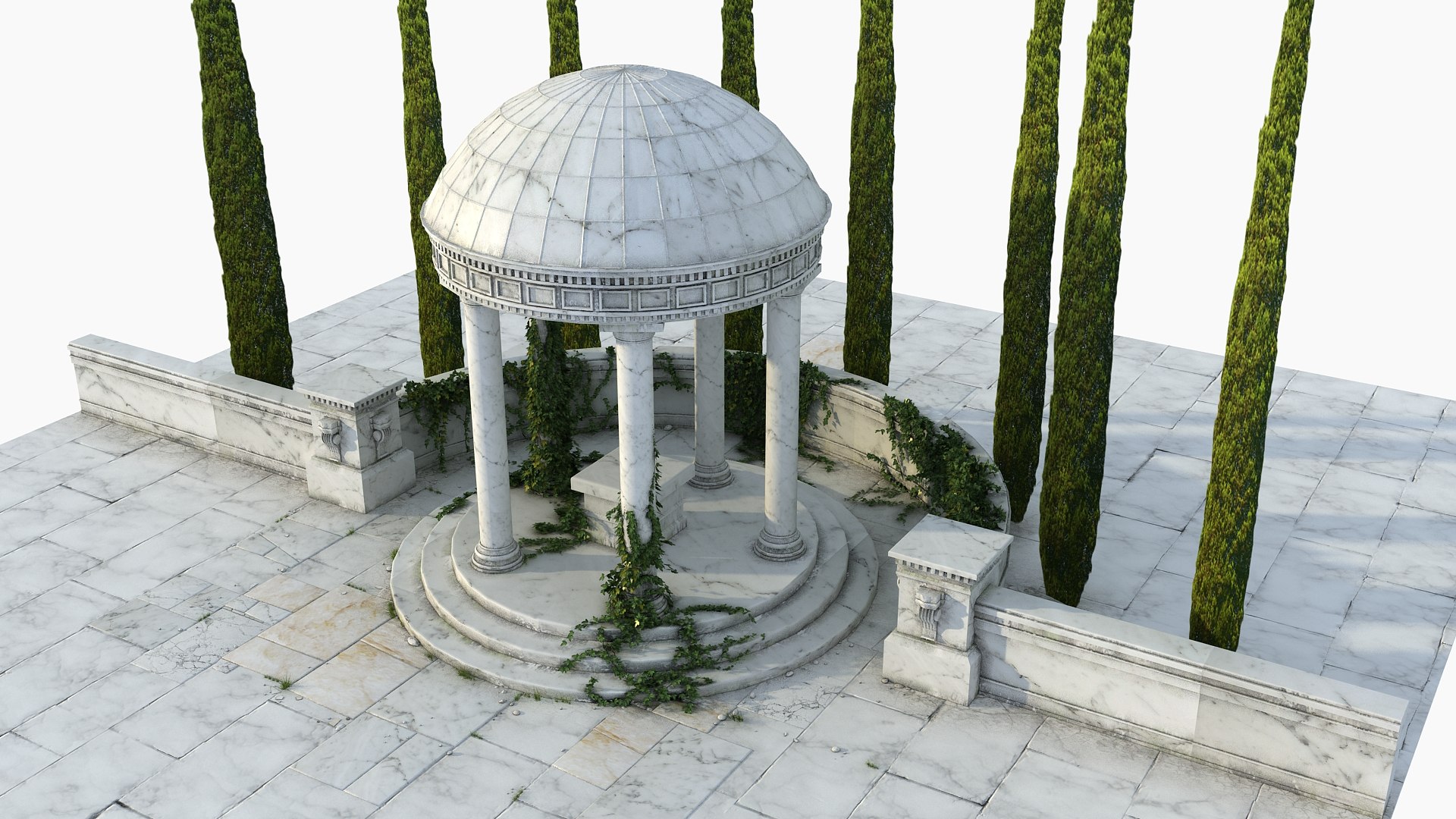 Rotunda Altar 3D Model - TurboSquid 2073002