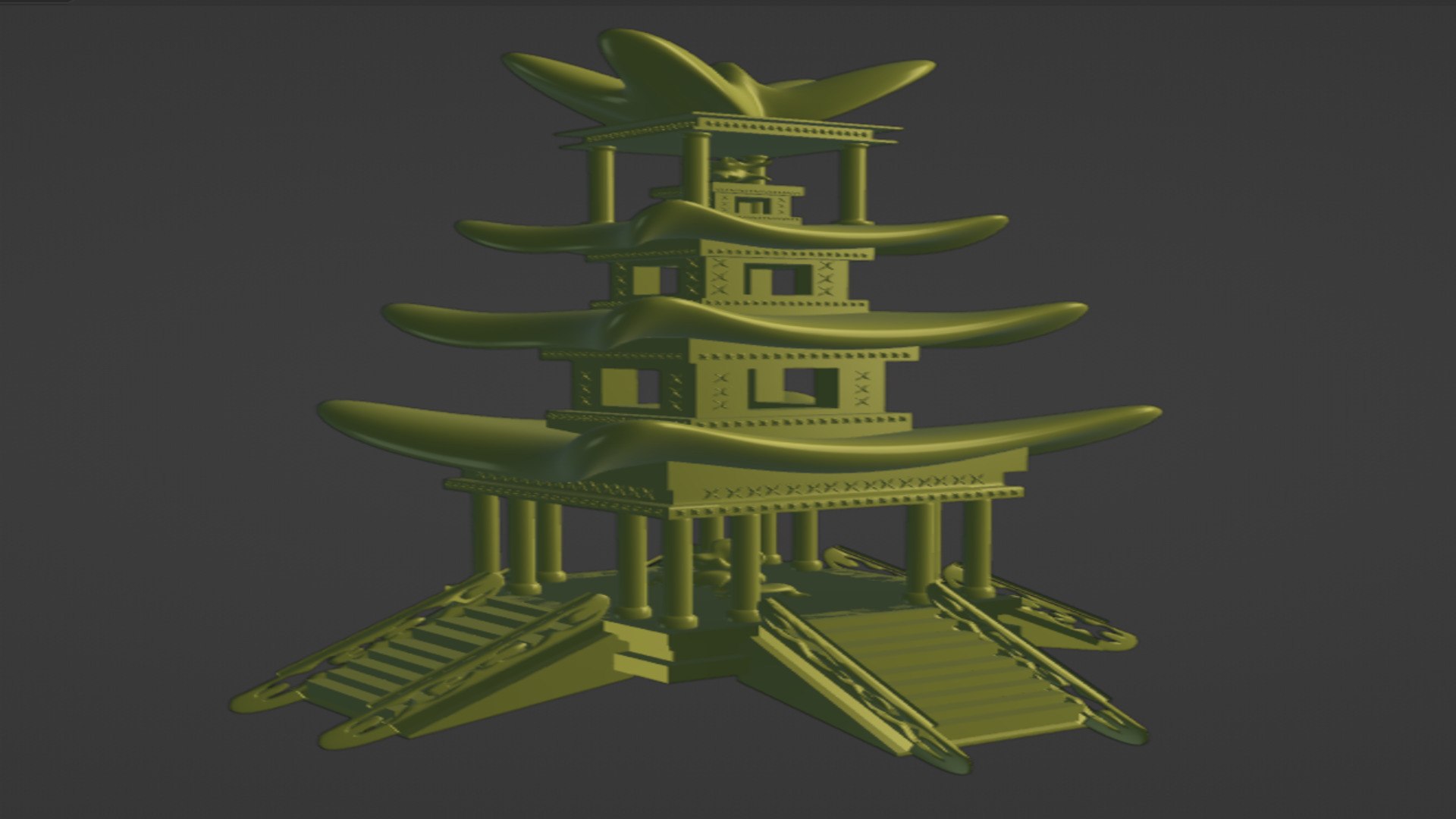 3D Chinese Temple Model - TurboSquid 1971193
