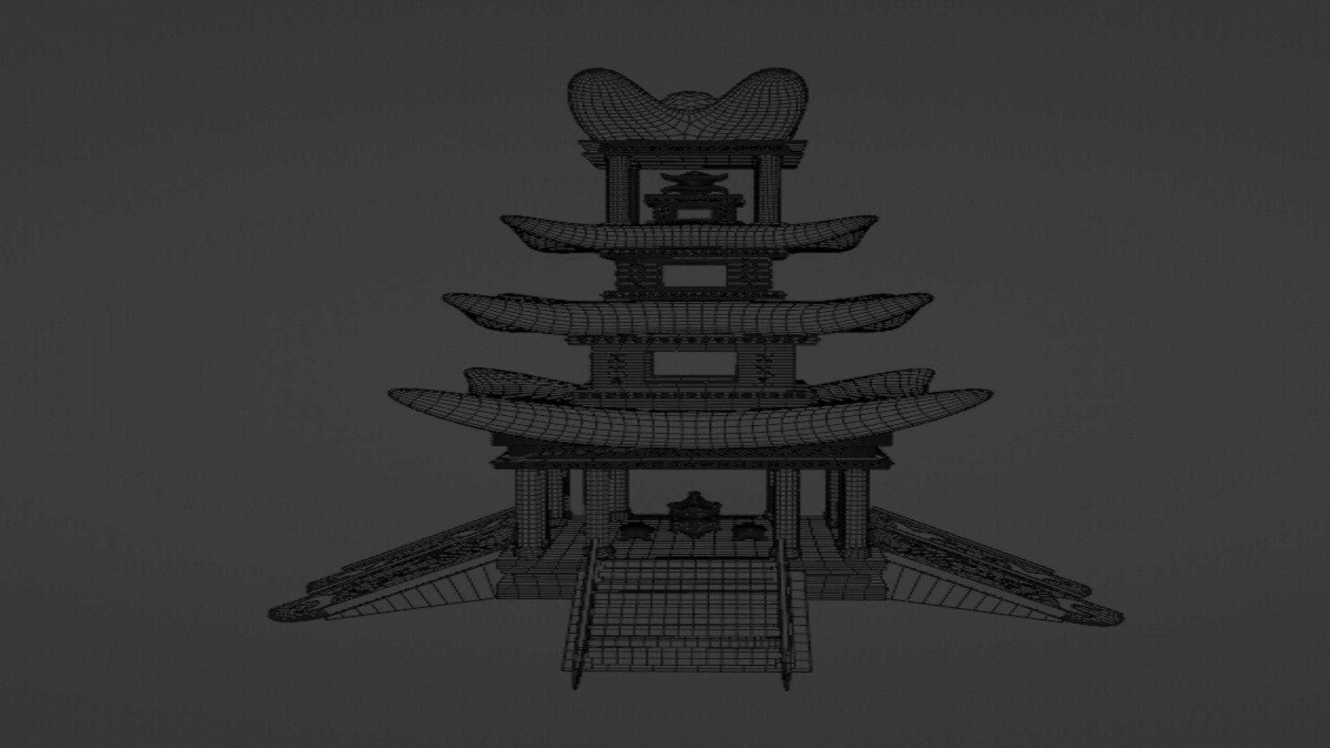 3D Chinese Temple Model - TurboSquid 1971193
