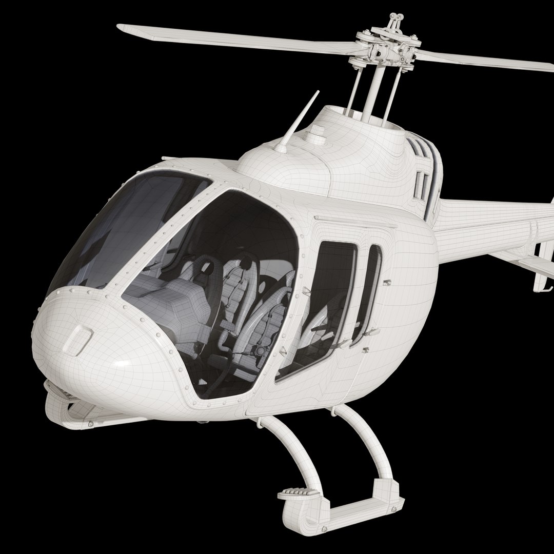 3D bell 505 jet ranger - TurboSquid 1563388