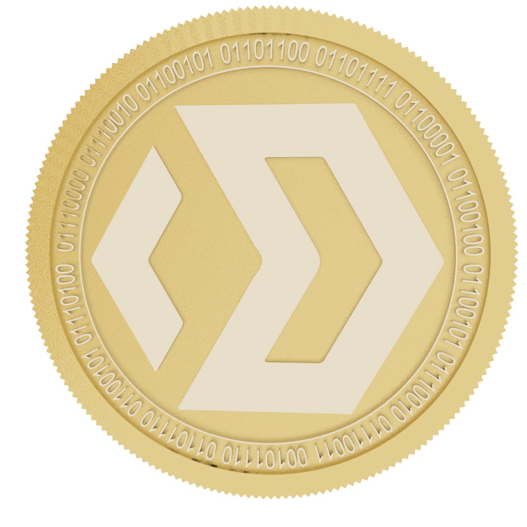Blocknet gold coin 3D model - TurboSquid 1493314