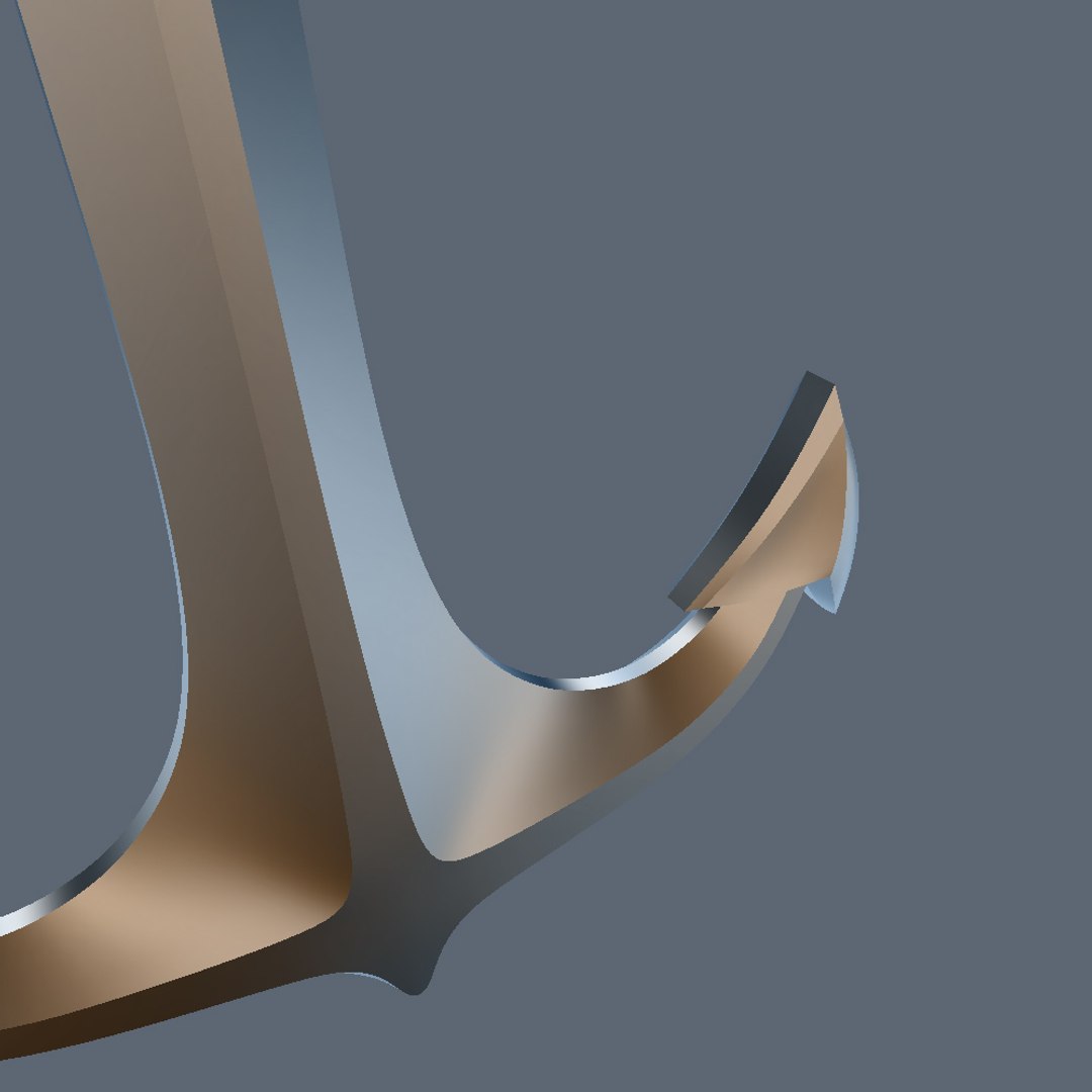 3d Model Ship Anchor