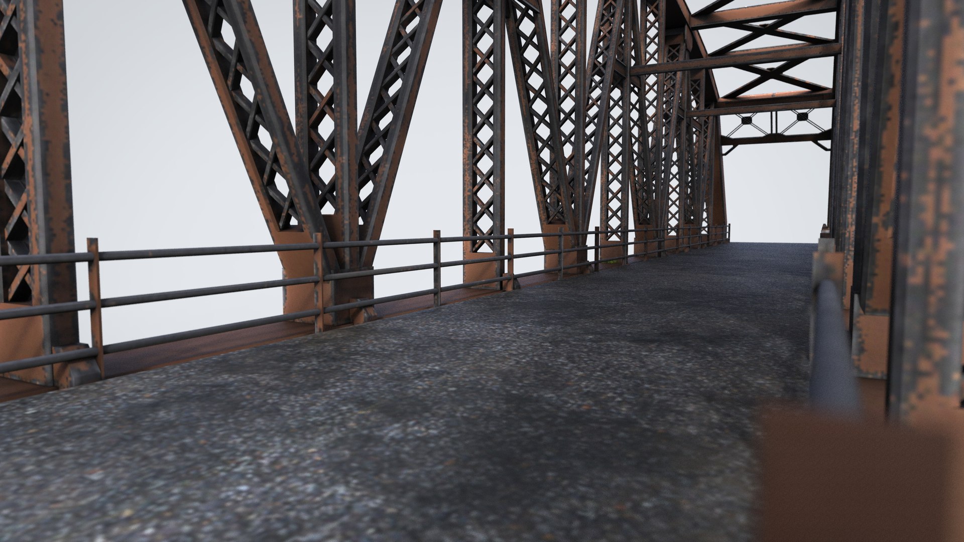 Road Bridge 3D - TurboSquid 1483373