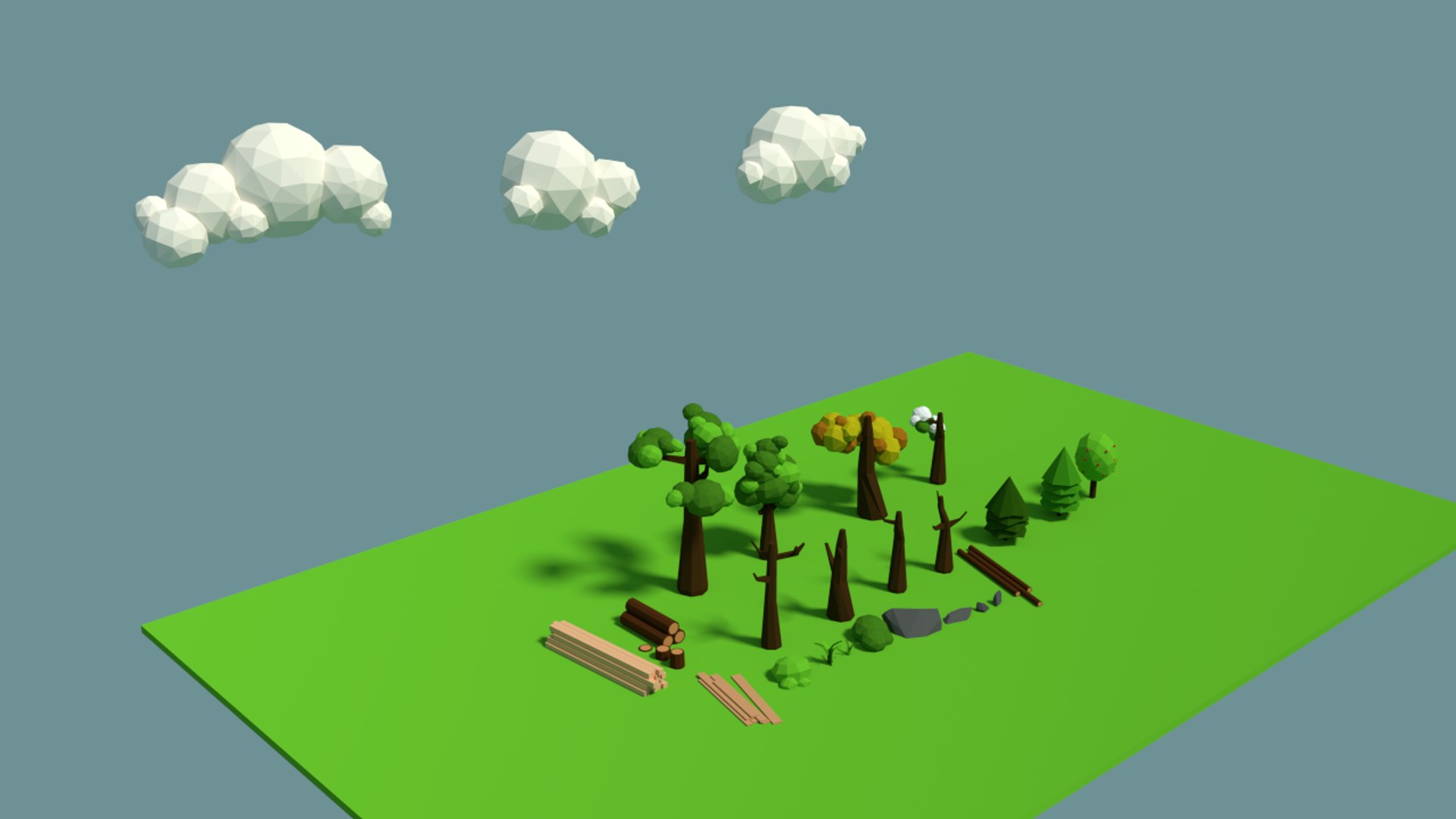 3d Nature Pack Trees