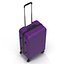 Plastic Trolley Luggage Bag 3d Model