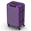 Plastic Trolley Luggage Bag 3d Model