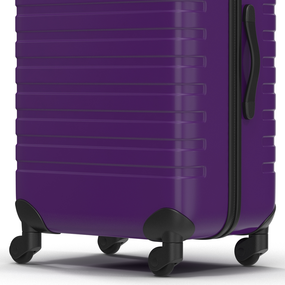 plastic trolley luggage bag 3d model