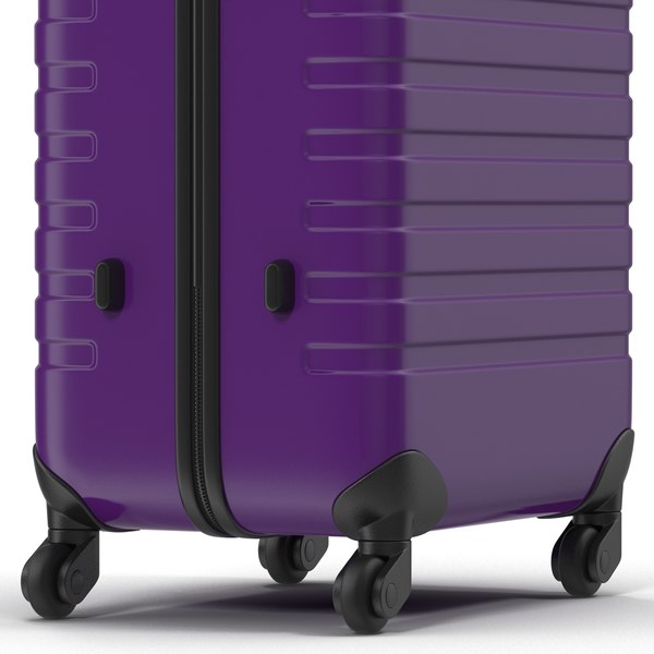 plastic trolley luggage bag 3d model
