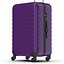 Plastic Trolley Luggage Bag 3d Model