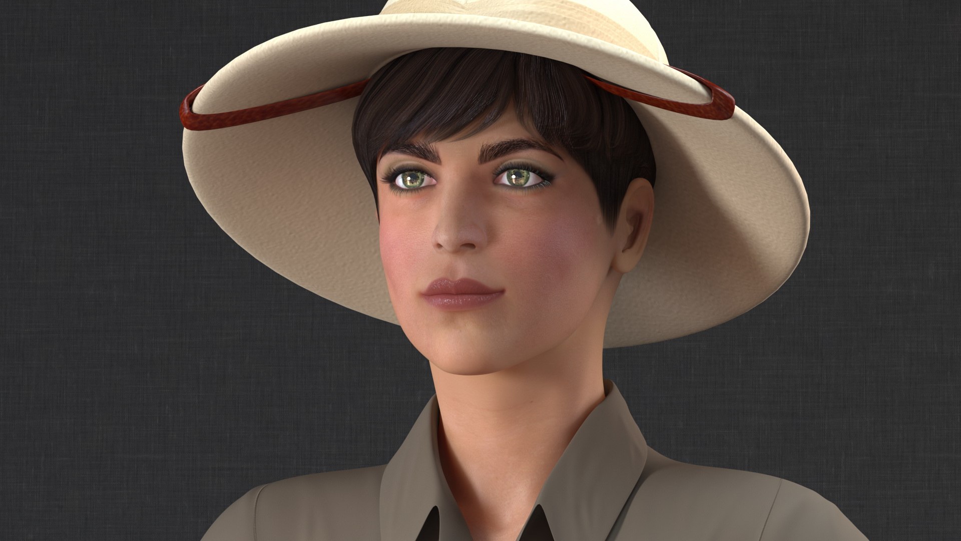 Free female zookeeper t pose 3D model - TurboSquid 1614309