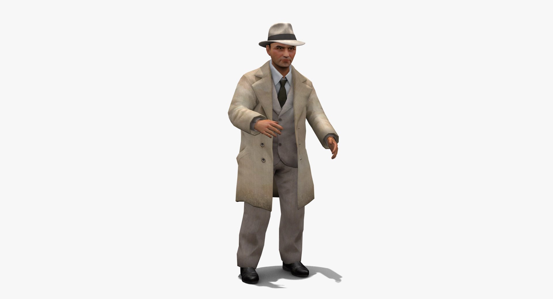 3D Character Detective Model - TurboSquid 1379269