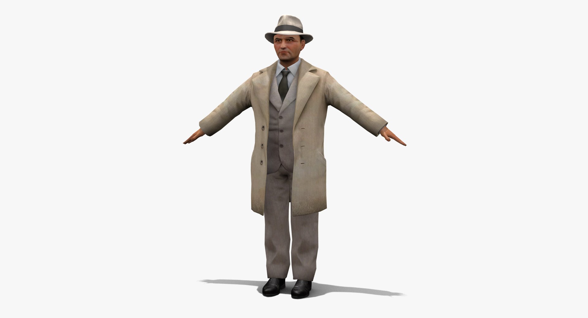 3D Character Detective Model - TurboSquid 1379269