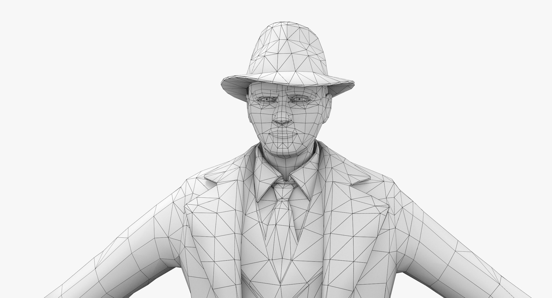 3D Character Detective Model - TurboSquid 1379269