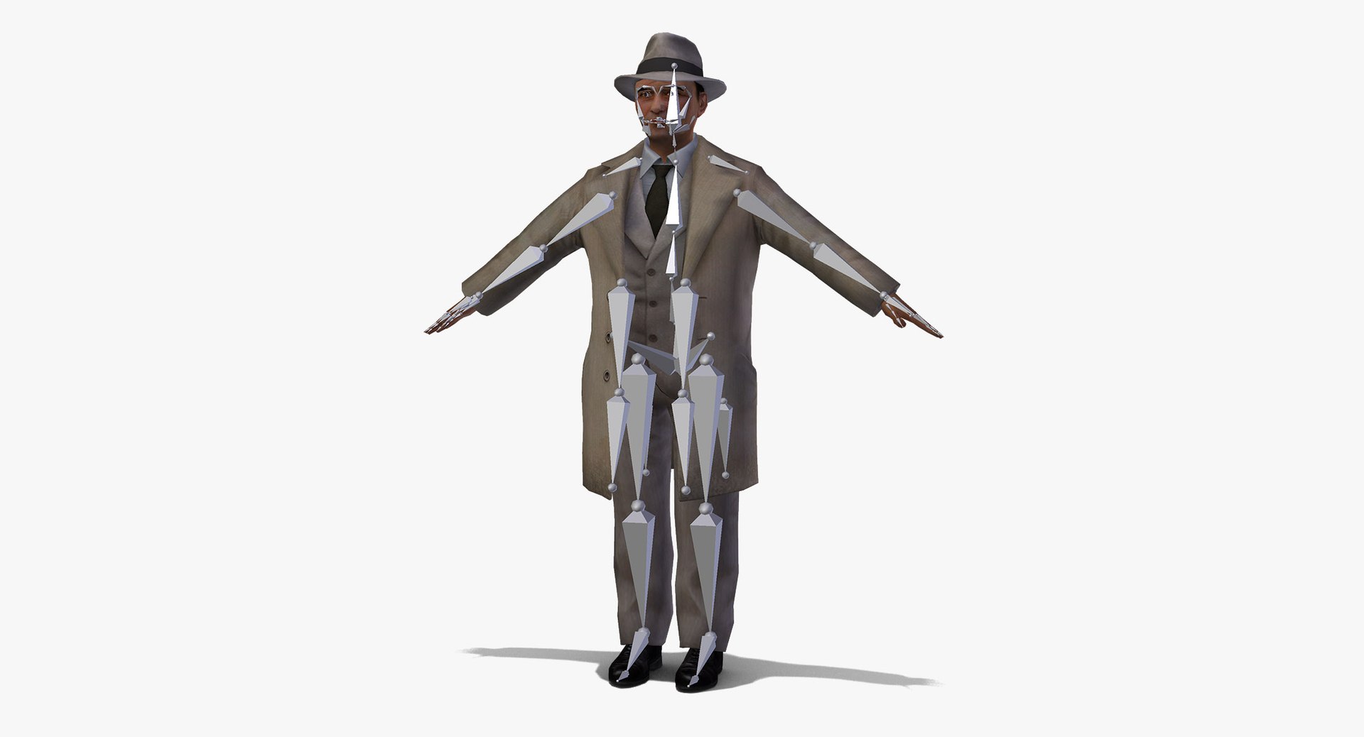 3D Character Detective Model - TurboSquid 1379269