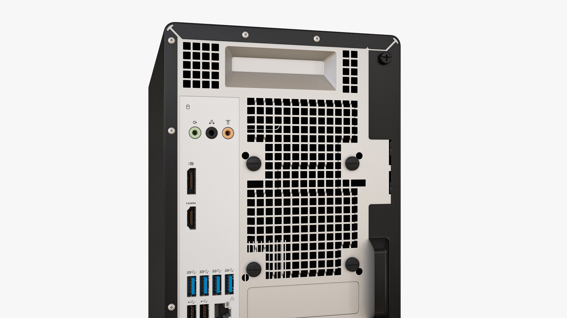 Desktop PC With Optical Drive Black 3D Model - TurboSquid 2073749