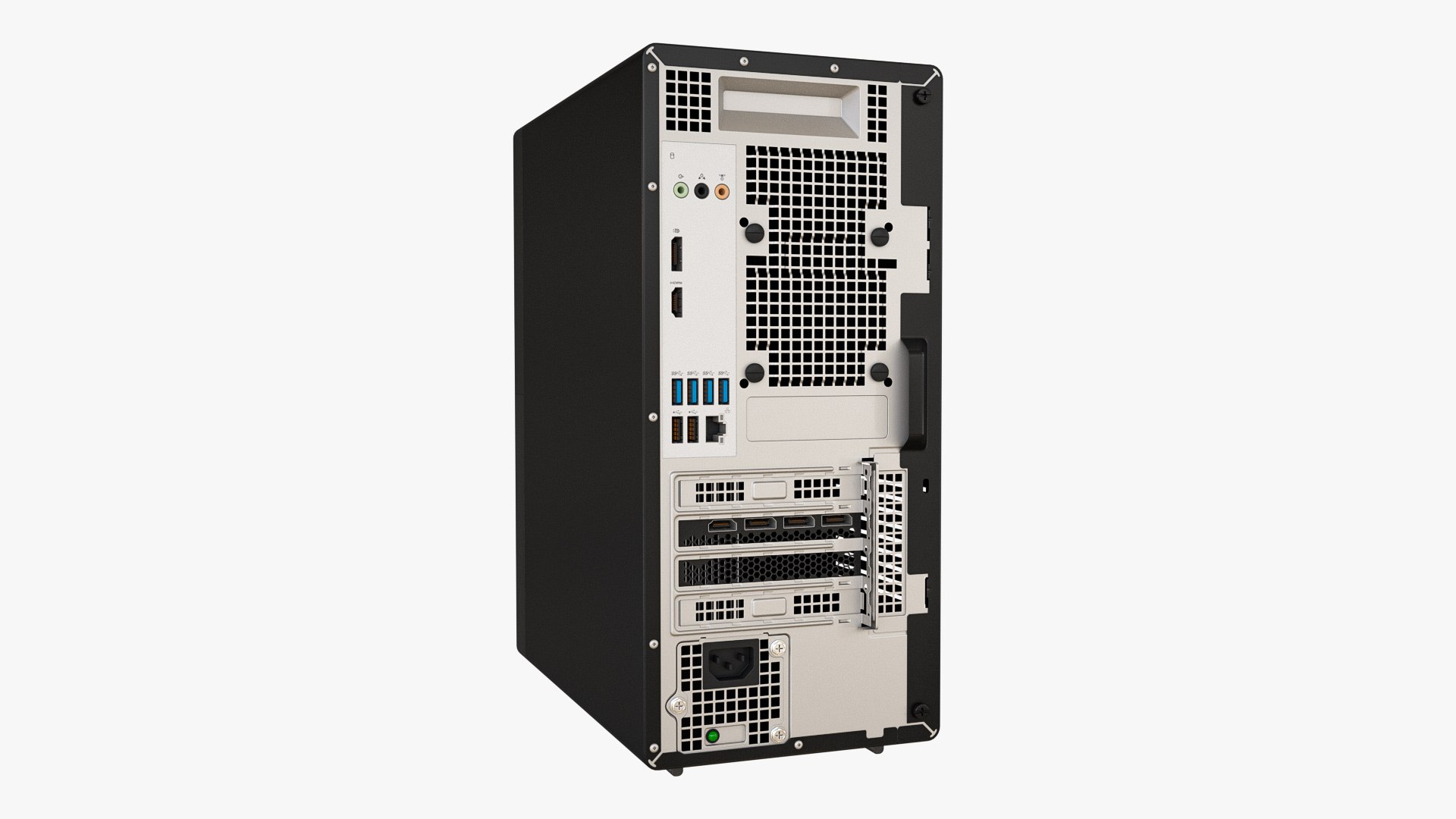 Desktop PC With Optical Drive Black 3D Model - TurboSquid 2073749