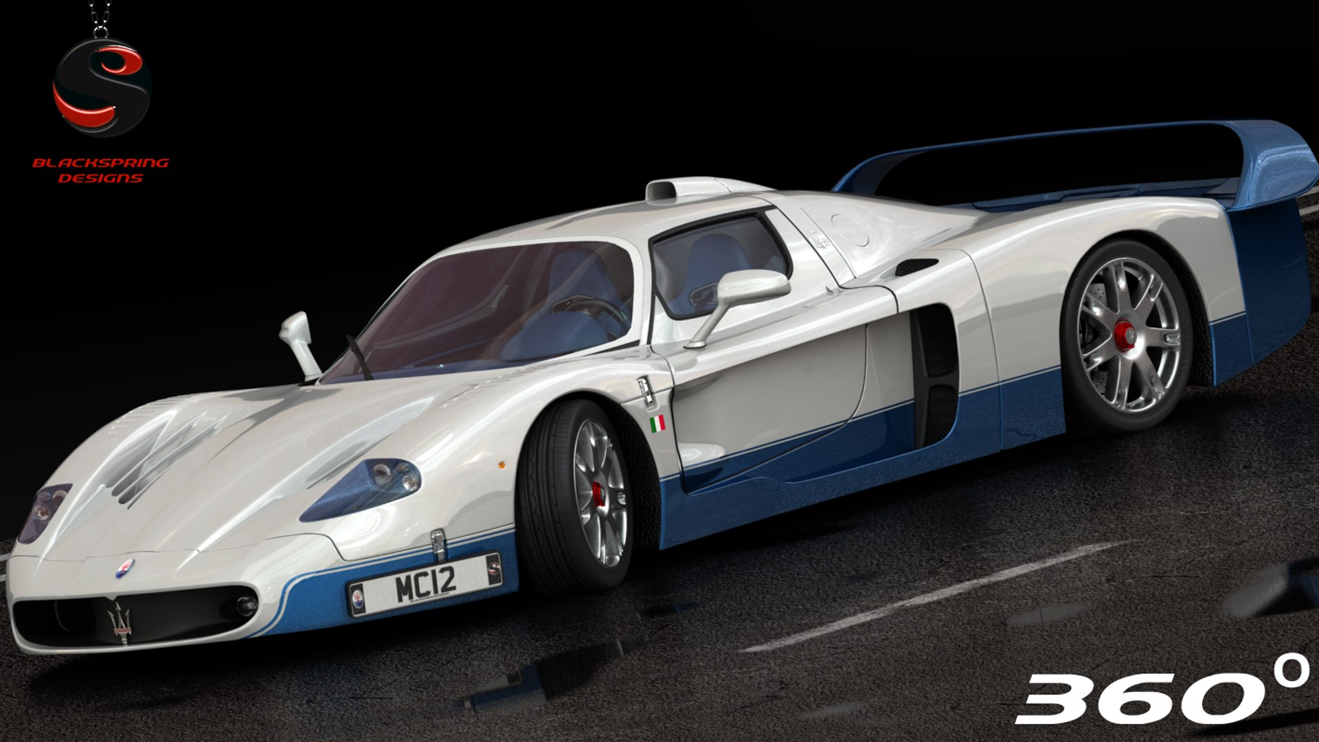 3d maserati mc12 2004 model