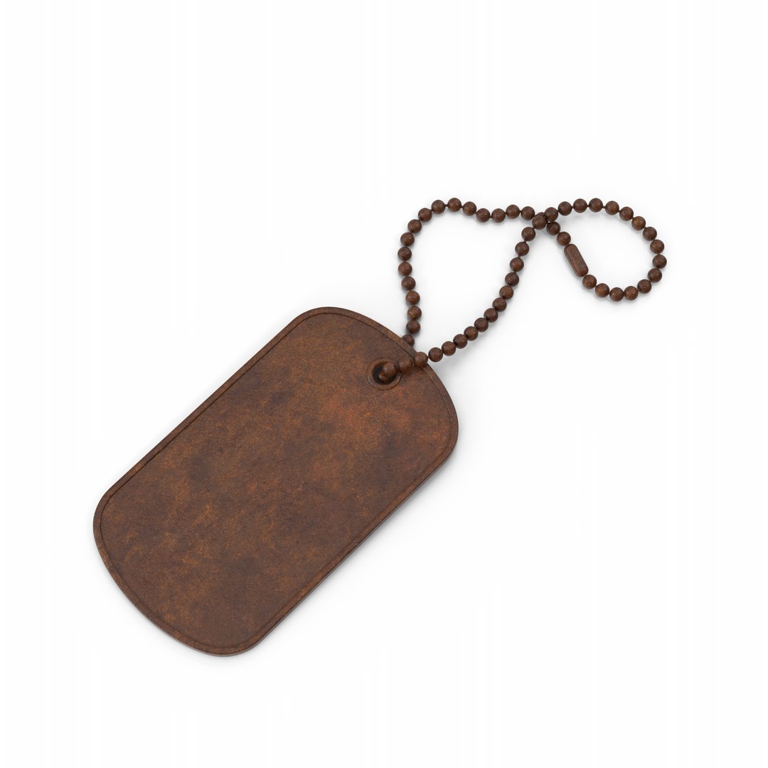 3D Model Rusty Dog Tag - TurboSquid 2229228