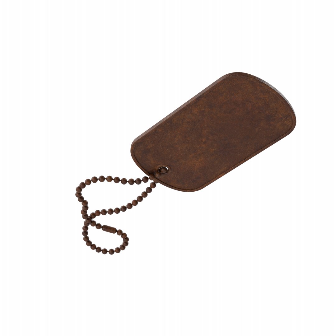 3D Model Rusty Dog Tag - TurboSquid 2229228