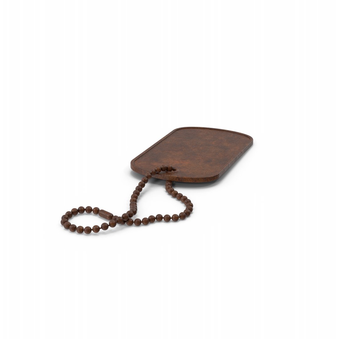 3D Model Rusty Dog Tag - TurboSquid 2229228