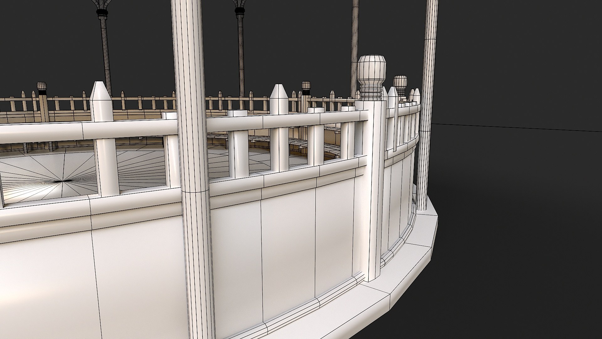 3D Circular Wooden Platform Arena Low Poly PBR - TurboSquid 2359582