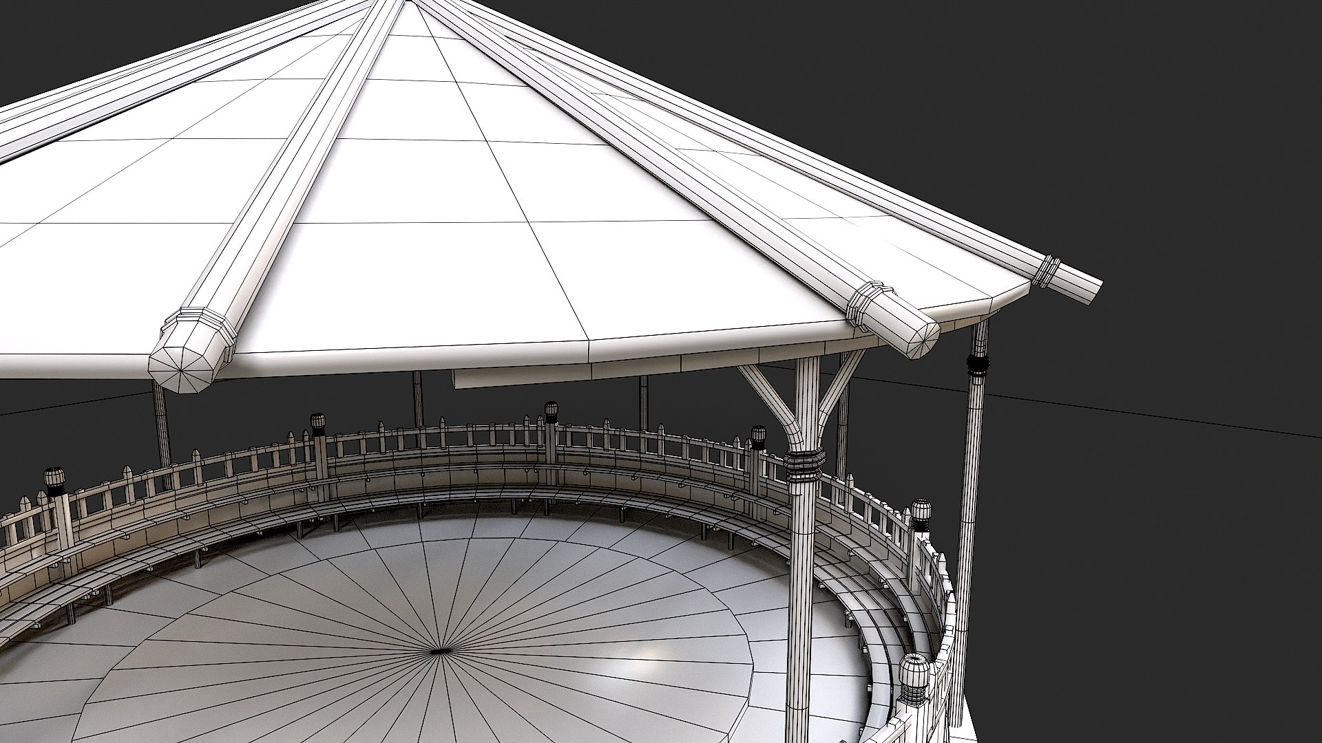 3D Circular Wooden Platform Arena Low Poly PBR - TurboSquid 2359582