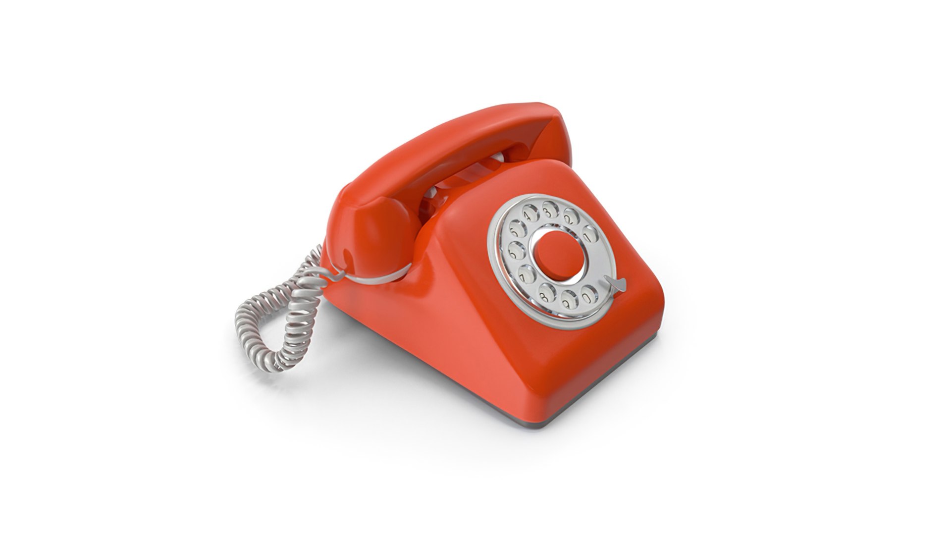 3D Rotary Dial Phone Model - TurboSquid 2100424