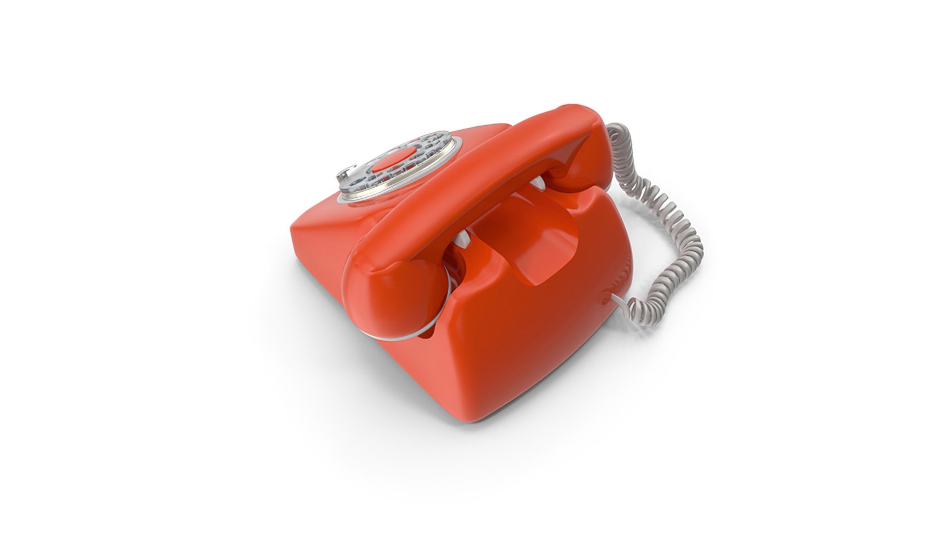 3D Rotary Dial Phone Model - TurboSquid 2100424