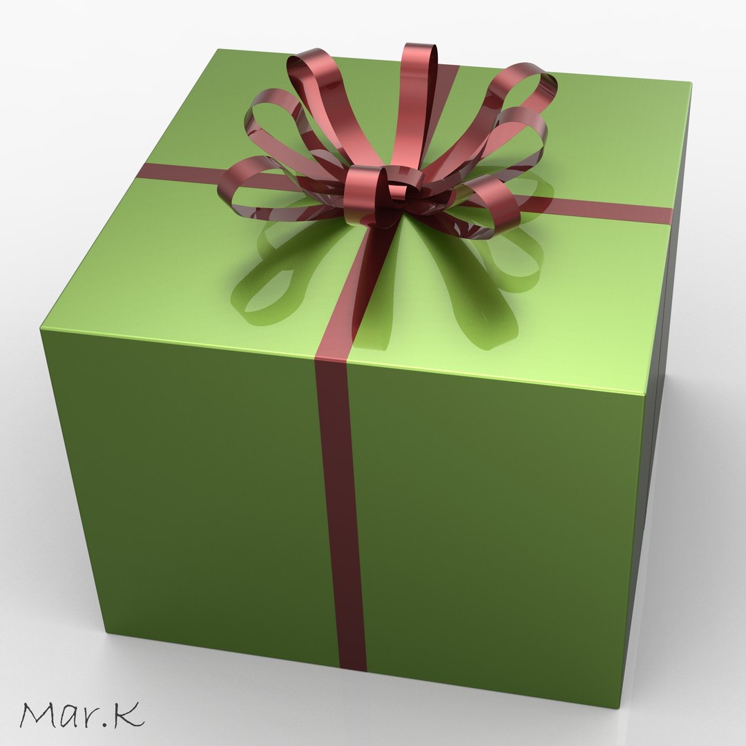 Gift Box 3d Model