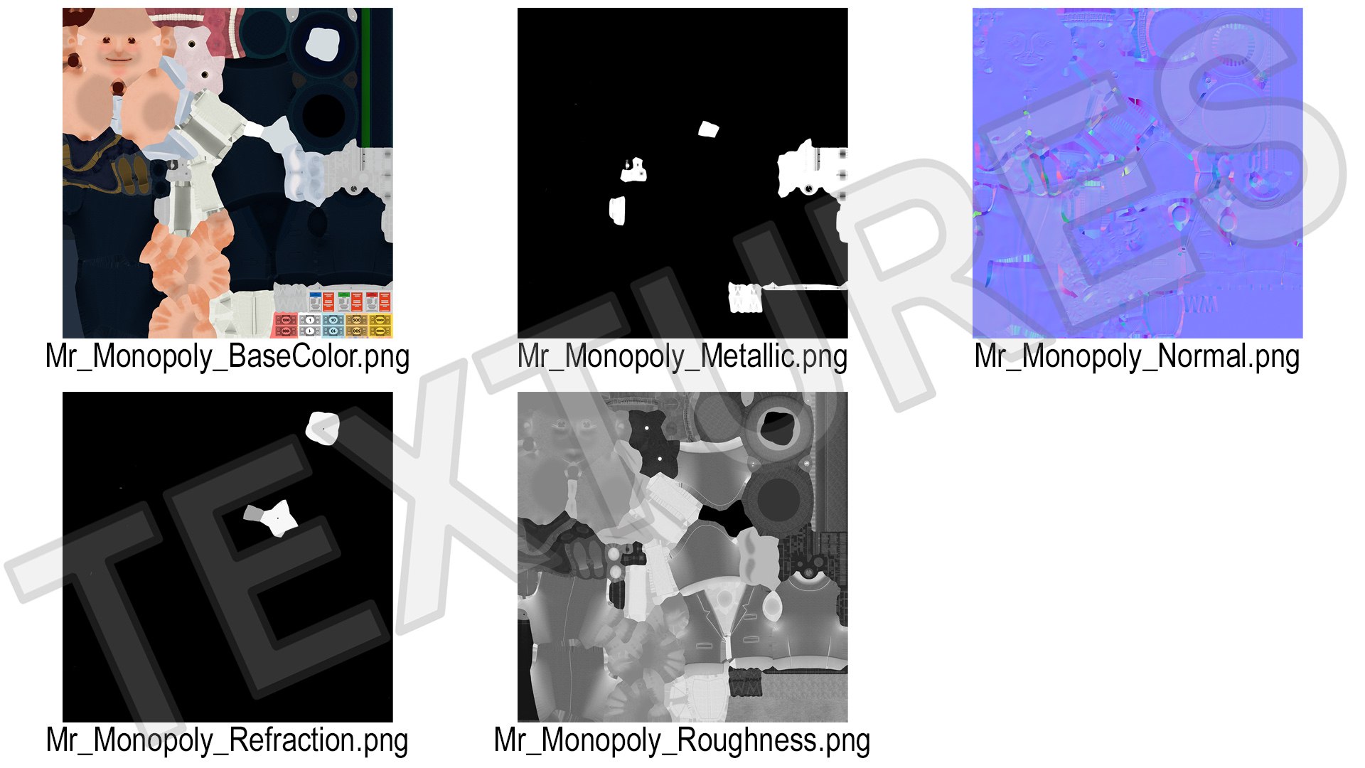 Mr Monopoly Mascot Rigged 3D Model - TurboSquid 2276814