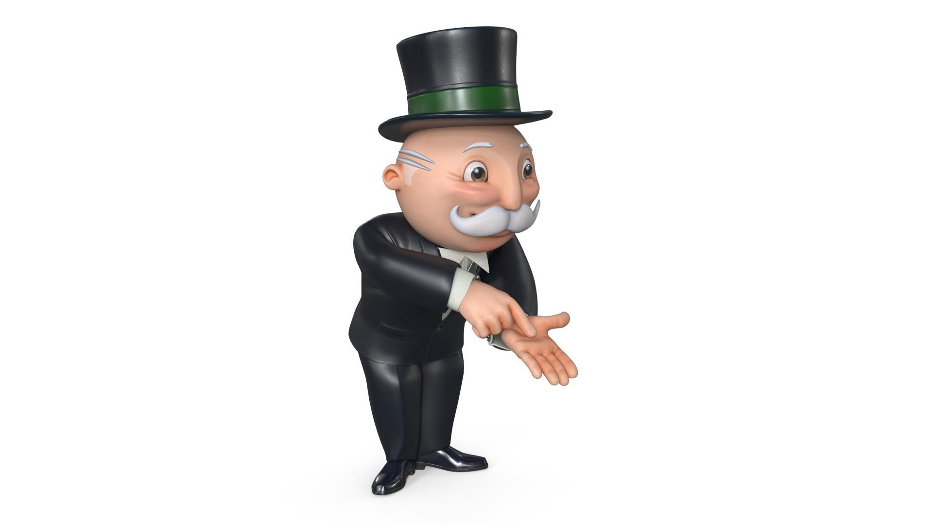 Mr Monopoly Mascot Rigged 3D Model - TurboSquid 2276814